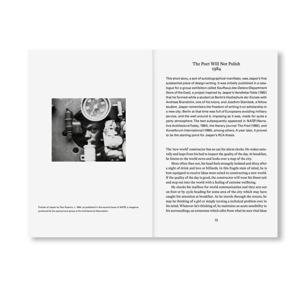 THE UNIMPORTANCE OF FORM AND OTHER ARGUMENTS... by Jasper Morrison ...